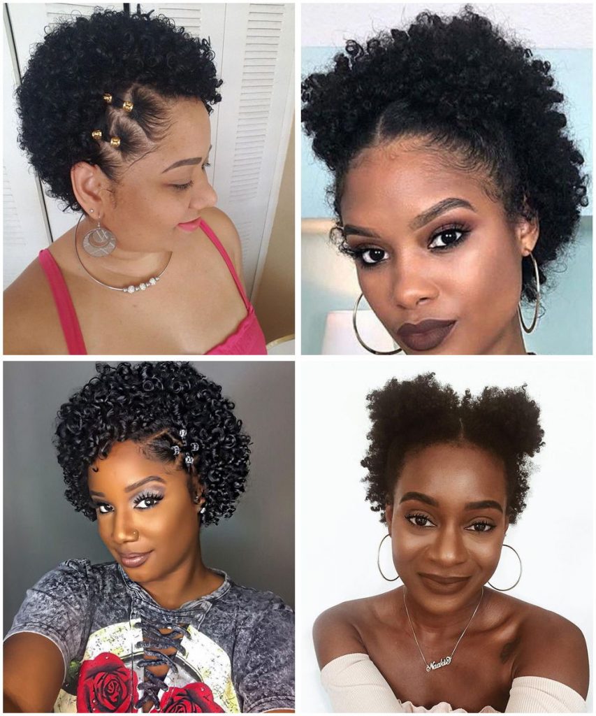 40 Natural Hairstyles for Short Hair: Trendy African American Styles ...