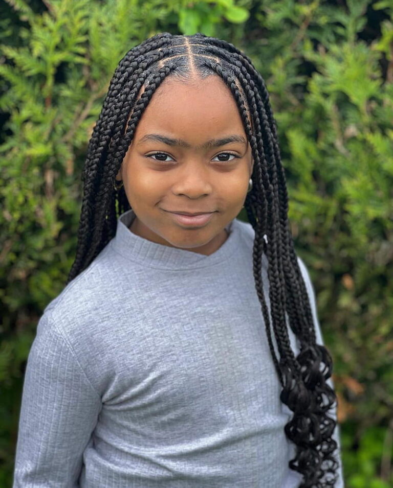 100+ Adorable Box Braids for Kids - Easy Protective Hairstyles 2025 ...