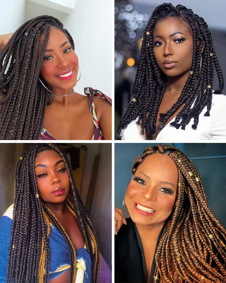 30+ Jumbo Box Braids Ideas + Easy Tutorial & Maintenance - Curly Craze