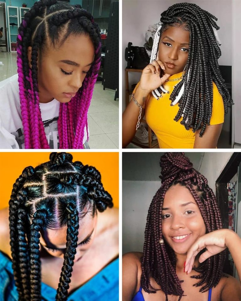 30+ Jumbo Box Braids Ideas + Easy Tutorial & Maintenance - Curly Craze
