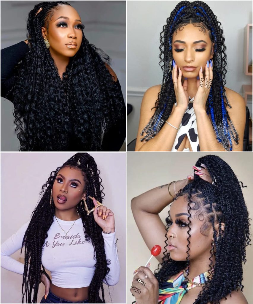 45+ Stunning Bohemian Braids & Boho Box Braids Hairstyles 2025 - Curly ...