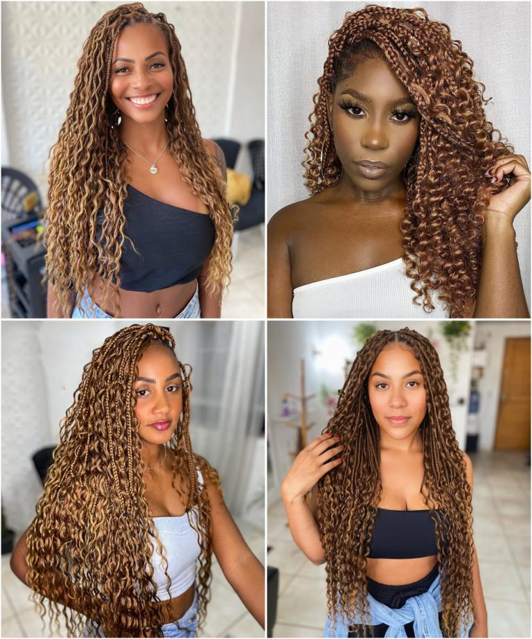 45+ Stunning Bohemian Braids & Boho Box Braids Hairstyles 2025 - Curly ...