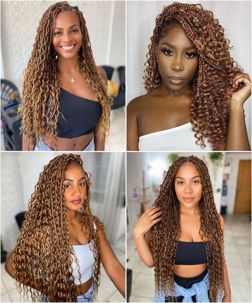 45+ Stunning Bohemian Braids & Boho Box Braids Hairstyles 2025 - Curly ...