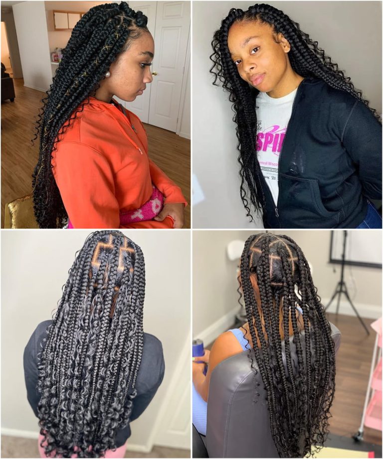 45+ Stunning Bohemian Braids & Boho Box Braids Hairstyles 2025 - Curly ...