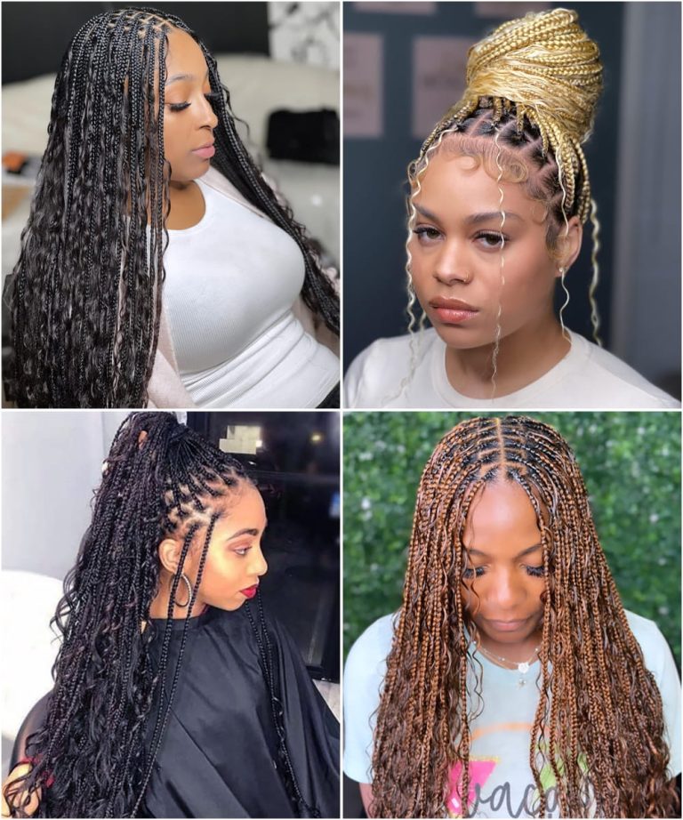 45+ Stunning Bohemian Braids & Boho Box Braids Hairstyles 2025 - Curly ...