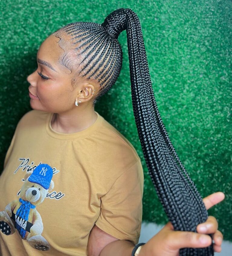 80+ Best Cornrow Ponytail Styles for 2025 - Easy Tutorials & Ideas ...